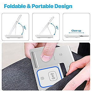 Wireless Charger, 3 in 1 Wireless Charging Station for Apple iPhone/iWatch/Airpods,iPhone 15,14,13,12,11 Series/Pro/Pro Max/XS Max/XR/XS/X/8/Plus,iWatch 7/6/SE/5/4/3/2,AirPods 3/2/pro（White）