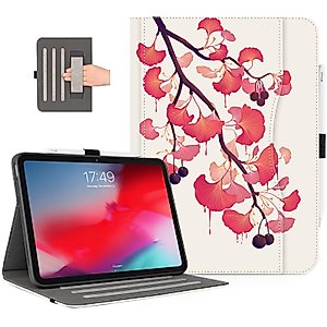 Lokigo iPad 10th Generation Case, 10th Gen iPad Case, iPad 10.9 Case, 10.9 Inch iPad Case 2022, Multi-Angle Viewing Protective Stand iPad Cover with Pencil Holder & Pocket