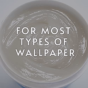 ROMAN Ultra Clear Strippable Wallpaper Adhesive, Clear Glue, PRO-880 (32 Ounce - 80 sq. ft.)