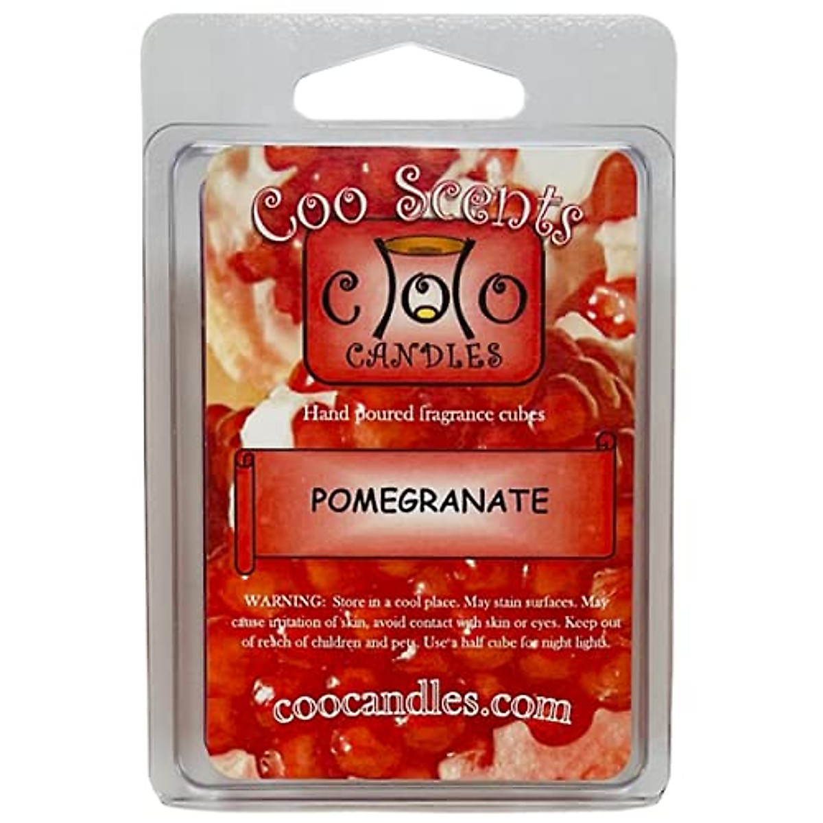 6 Pack Soy Blend Wickless Candle Wax Bar Tart Melts - Fruity Pack - Includes one 6 Cube Package of Each of Fruity Loops, Lemon Pucker, Mango Papaya, Pomegranate, Pineapple, and Apple Orchard