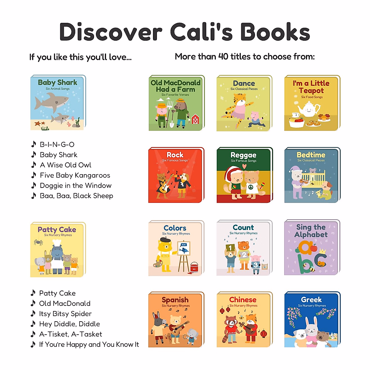 Cali's Books You are my Sunshine Nursery Rhymes - Interactive Sound Books for 1 year old, Perfect Musical Toys & Musical Books for Toddlers 1-3, Safe & Durable Book for 2 year old