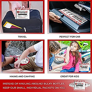 3 x Portable Travel Size First Aid Kit | Perfect for Home, Office, Car, School, Business, Travel, Hiking, Hunting, and Outdoors | Individually Wrapped (Under The Sea/Unicorns/Dinosaurs)