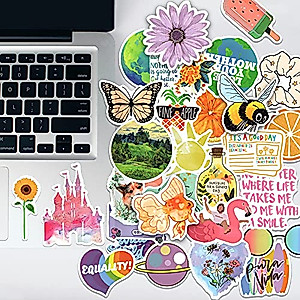 LIFEBE 500pcs Stickers Pack for Water Bottles, Waterproof Cute Vsco Laptop Stickers for Teens, Aesthetic Vinyl Decals for Kids, Bulk Stickers for Adults