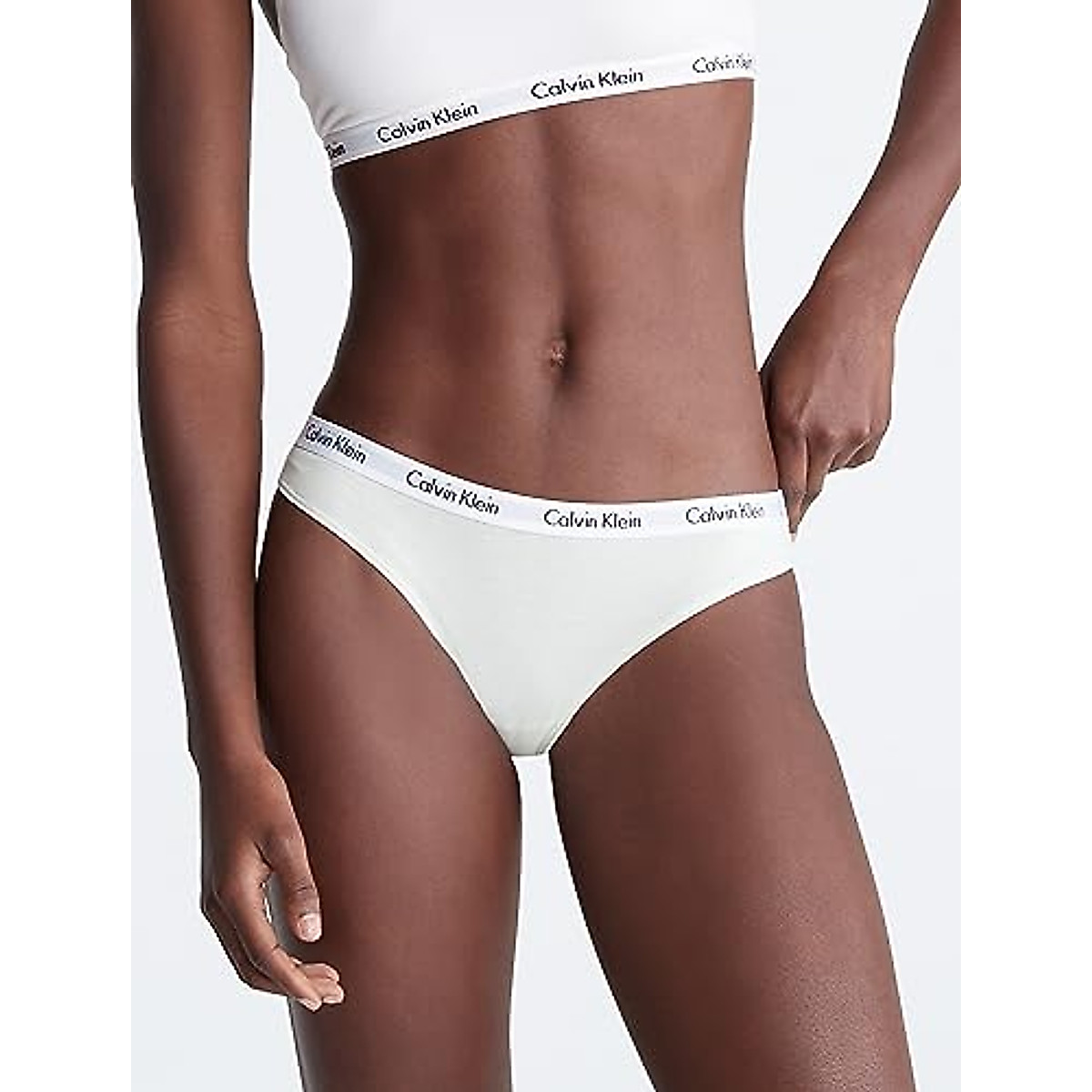 Carousel Logo Cotton Stretch Bikini Panties, 3 Pack