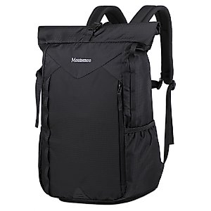 Mouteenoo Gym Backpack with Shoes Compartment, Sports Backpack (Black)