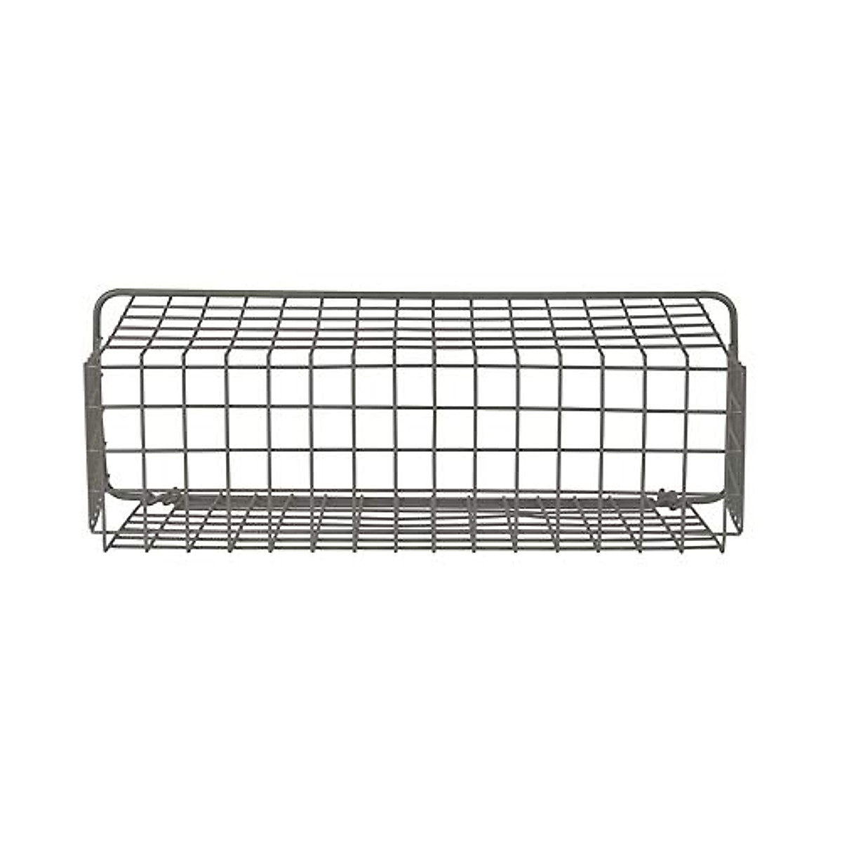 Spectrum Pegboard & Wall Mount Wire Basket Extra Large (Industrial Gray) - Storage & Organizer for Garage, Tools, Shed, Home, Work Bench, Crafts, & More