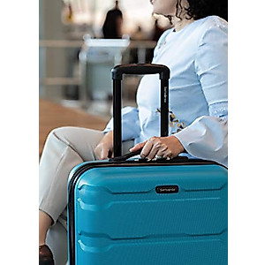 Samsonite Omni PC Hardside Expandable Luggage with Spinner Wheels, 3-Piece Set (20/24/28), Caribbean Blue