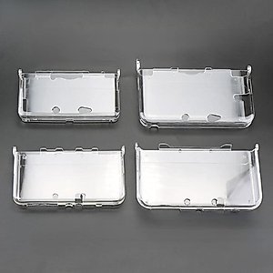 Clear Crystal Plastic Protective Hard Shell Skin Case Cover for Nintend 3DS New 3DS XL Console Game (for New 3DS XL)