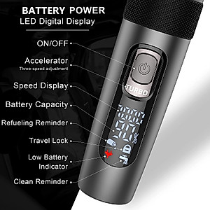 Hatteker Adjustable Beard Trimmer Hair Cutting Kit Hair Clippers for Men Cordless Waterproof Three-Speeds/15-pieces Hair Trimmer USB Rechargeable