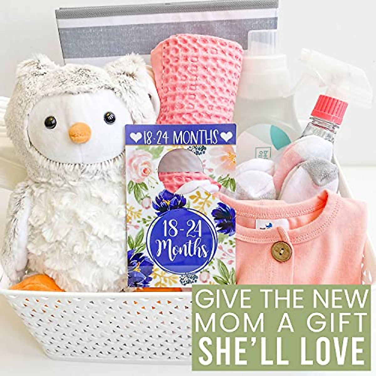 6 Floral Baby Closet Size Dividers Baby Girl - Baby Essentials for Newborn Essentials Baby Girl, Baby Closet Dividers by Month, Baby Closet Organizer for Nursery Organization, Nursery Closet Dividers