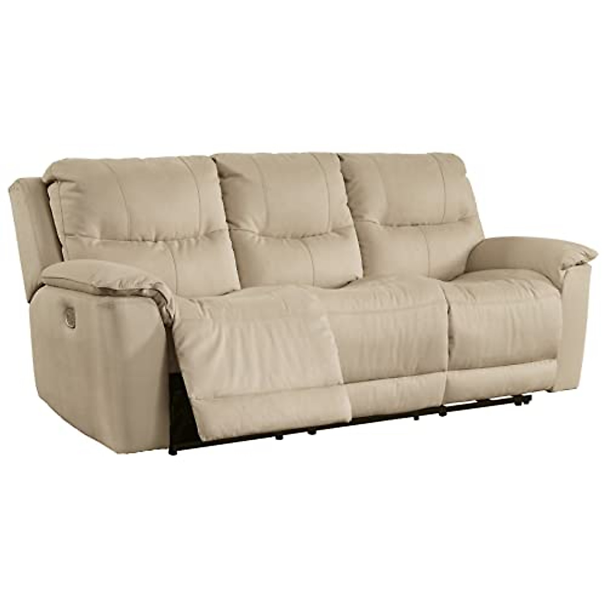 Signature Design by Ashley Next-Gen Gaucho PWR REC Sofa with ADJ Headrest, 91"W x 41"D x 41"H, Beige