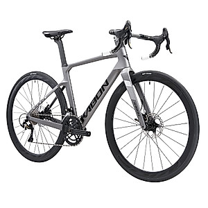 KABON Carbon Road Bike, 700C Carbon Fiber Frame Road Bike with Shimano 105 22 Speed Disc Brake Racing Bicycle for Men and Women