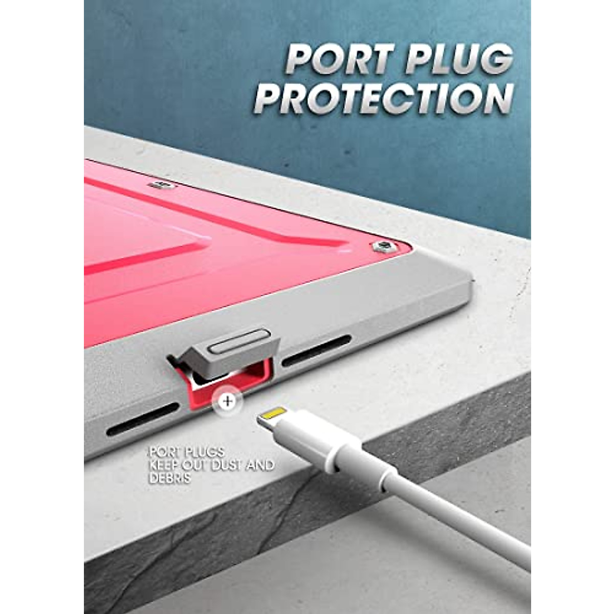 SUPCASE for iPad 9th Generation Case with Screen Protector (Unicorn Beetle Pro), [Built-in Stand] Heavy Duty Rugged Protective Case for iPad 10.2 9th / 8th / 7th Generation (2021/2020/2019), Pink