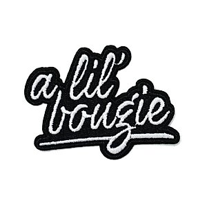 A Lil' Bougie Sew on or Iron on Embroidery Patch(1 pcs).