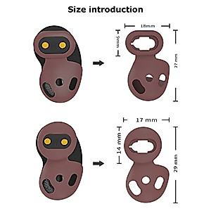 8 Pairs for Galaxy Buds Live Ear Tips Silicone Covers Replacement Earbud Tips Accessories Anti-Slip Ear Tip Compatible with Samsung Galaxy Buds Live