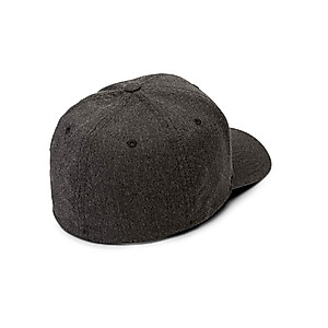 Volcom mens Full Stone Flex Fit Baseball Cap, Charcoal Heather, Large-X-Large US