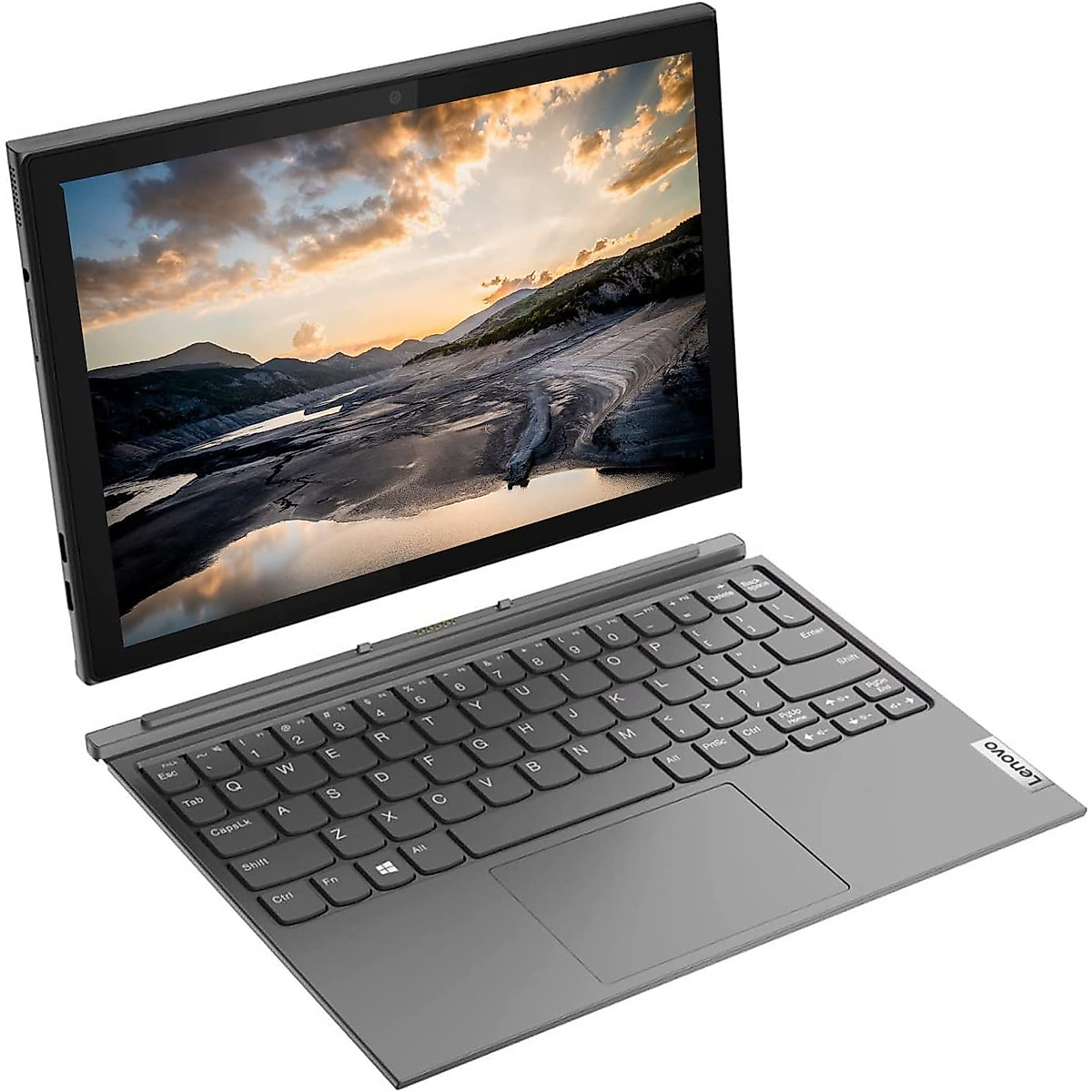 Lenovo Ideapad Duet 3i, 10.3" Touchscreen 2 in 1 Tablet with Detachable Keyboard, Stylus Pen, Intel Celeron N4020, Windows 11, 4GB RAM, 64GB eMMC+64GB Card, Type-C, Graphite Grey, PCM
