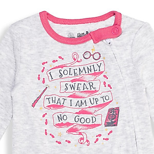 Harry Potter Newborn Baby Girls 2 Pack Sleep N' Play Coveralls Pink/White 3-6 Months