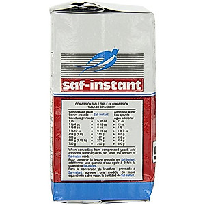 SAF-INSTANT YEAST RED LABEL SINGLE 1 lb (16oz) PACKAGE