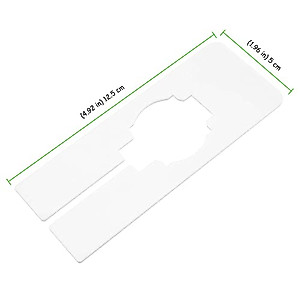 TAICHEUT 100 Pack 2 x 5 Inch Blank Hanger Dividers with 3 Marker Pen, Rectangular Closet Dividers, Plastic Clothing Rack Dividers for Home Closet, Cloth Stores, Department Stores, White