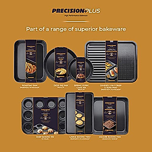 Tower T943000HG1 Precision Plus Large Roasting Pan, Aluminised Steel with Non-Stick Coating, Black