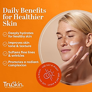 TruSkin Super C Duo with Vitamin C Plus Super Serum 1 fl oz & Vitamin C Brightening Moisturizer 2 fl oz – Anti Aging Skin Care Gift Set for Bright, Smooth, Firmer-Looking Skin