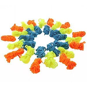 MAGICYOYO 100% Polyester Professional Yoyo Strings for Responsive and Non Responsive Yoyos - Pack of 25,Blue, Green, White,Yellow, Orange