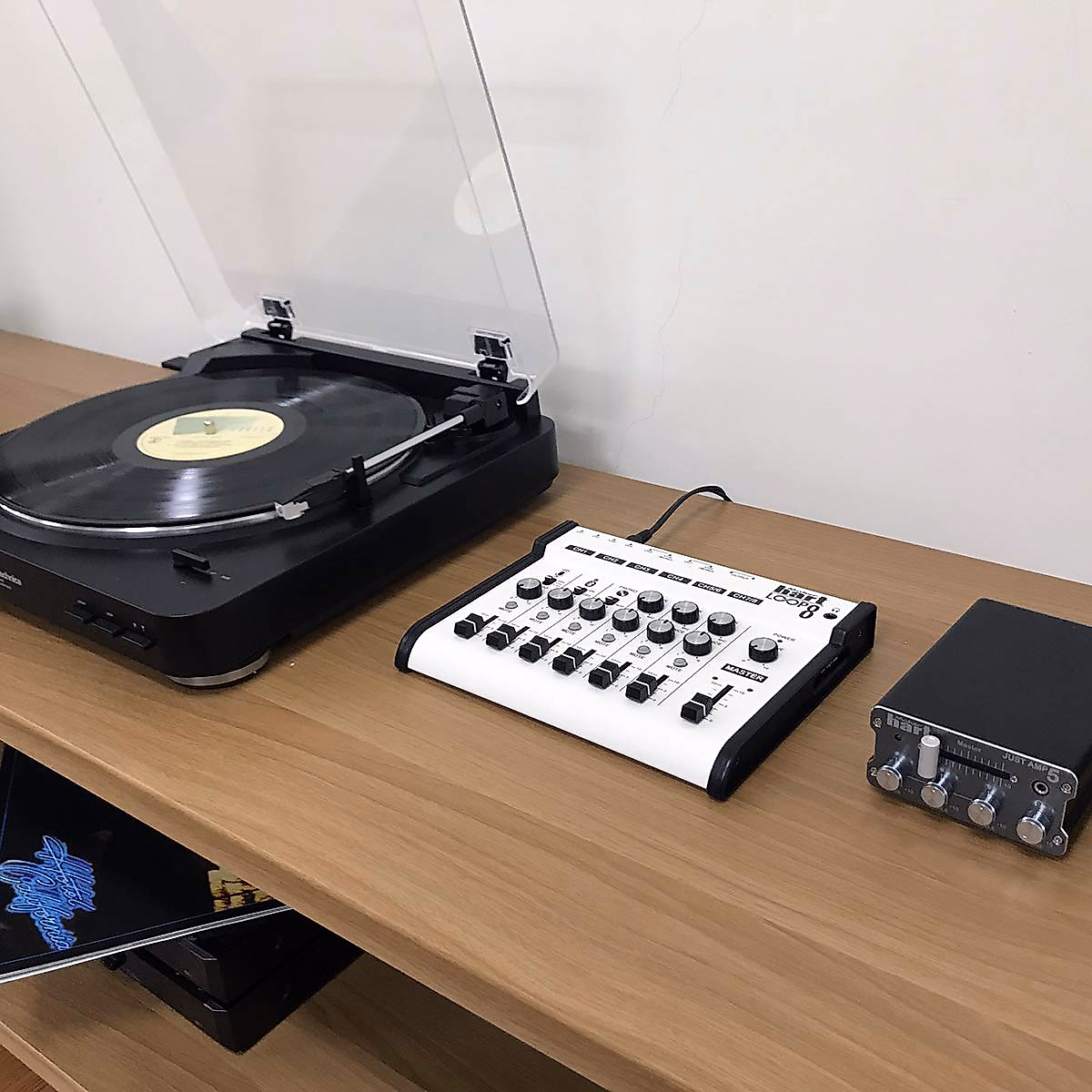 Maker hart Loop Mixer 8 3.5mm/6.3mm JACK/Bluetooth/Phono EQ Pre-amplify/microphone Compatibility/audio mixer