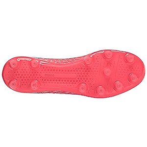 Puma Women's Ultra 3.3 Firm Ground Soccer Shoe, Sunblaze-White-Elektro Aqua, 5.5