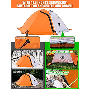 AYAMAYA Backpacking Tent 2 Person + Tent Footprint