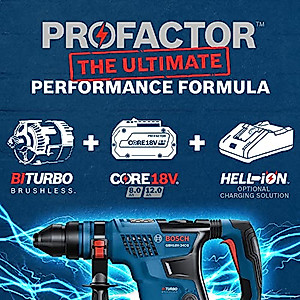 BOSCH GBH18V-34CQN PROFACTOR™ 18V Connected-Ready SDS-plus® Bulldog™ 1-1/4 In. Rotary Hammer (Bare Tool)