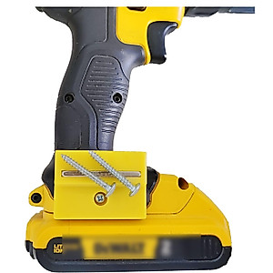 NXPOXS Magnetic Bit Holder Drill Bit Organizer Fit for Dewalt 20V Drills Screwdriver and Impacts Yellow 2pcs