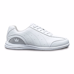 Brunswick Mystic Wht/Slvr Ladies Size 6, White/Silver