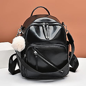 KUANG! Women Pu Leather Backpack Rucksack Travel Shoulder Handbag for Backpack Bags Girls Small School Bag Casual Daypack