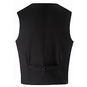 Lilis® Mens Premium Tail Tuexdo 3 Pieces Suit Tailcoat Jacket Tux Vest & Trousers Black