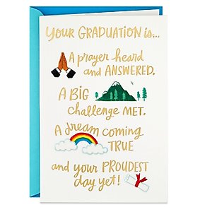 Hallmark Spiritual Graduation Card (A Dream Coming True)