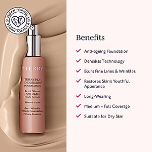 By Terry Terrybly Densiliss Foundation | Long Lasting Foundation | Anti Aging Solution | Medium Peach | 30ml (1.01 Fl Oz)