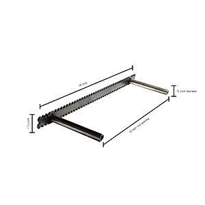 Heavy Duty Floating Shelf Bracket - 1 1/4 backplate - 9 sizes - 3/4 Rod Diameter - 4, 6, and 9 inch rod length
