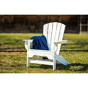 DuroGreen Boca Adirondack Chair, White