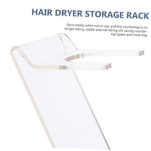 DRESSOOS Practical Hair Dryer Rack Wall Mount Hair Dryer Display Holder for Bathroom Space Saving Blow Dryer Storage Organizer Compatible with Hair Dryers for Home and Salon Use