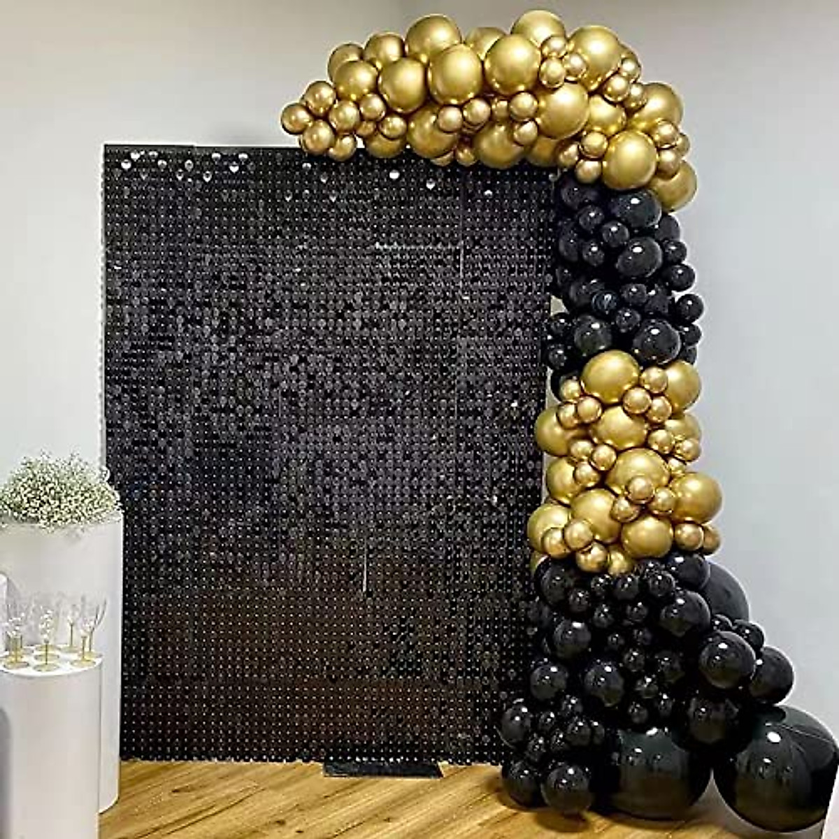 Gold Metallic Balloons 55pcs Chrome Metallic Helium Latex Balloons 18 inch 12inch 5inch for Birthday Baby Shower Wedding Party Decorations