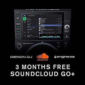 Denon DJ SC6000M PRIME –Standalone DJ Media Player with Motorized Platter, WiFi Music Streaming and 10.1-Inch Touchscreen