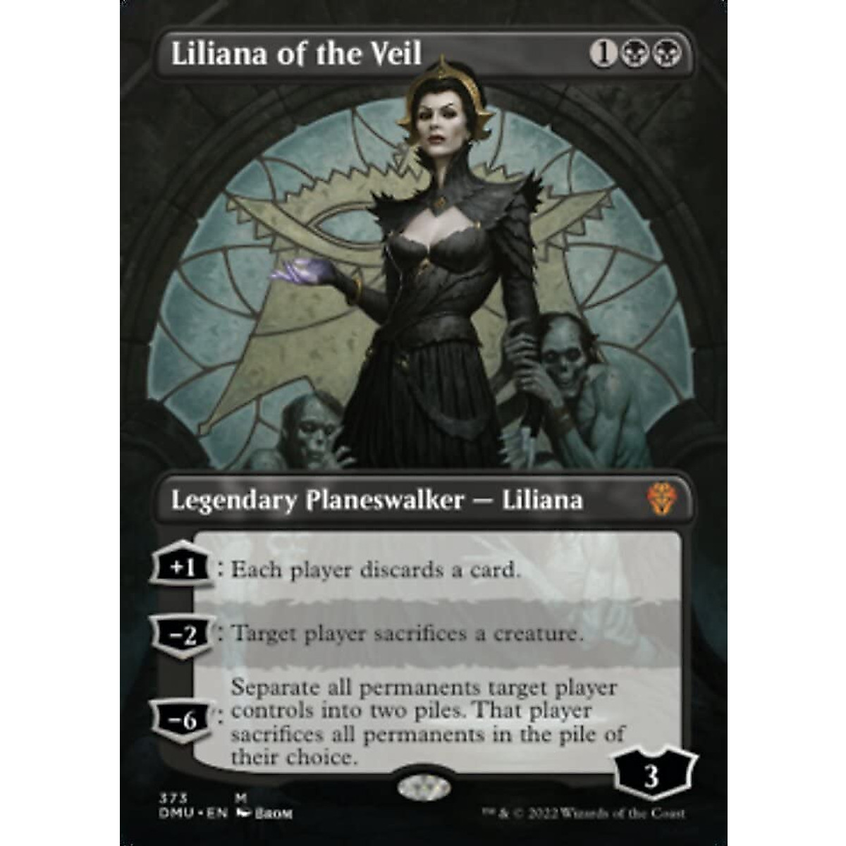 Magic: the Gathering - Liliana of The Veil (373) - Borderless - Dominaria United