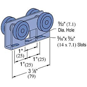 Genuine Unistrut P2750-EG 4 Wheel Light Duty Trolley Assembly for use with P1000, P1001, P5000, P5001, P5500, P5501 and All 1-5/8" or Taller Strut Channel