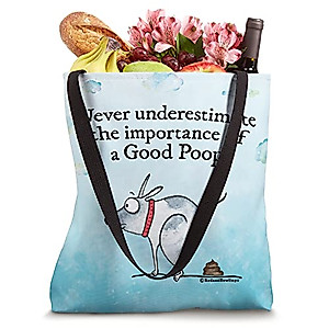 Red and Howling Importance of a Good Poop Funny Dog Tote Bag