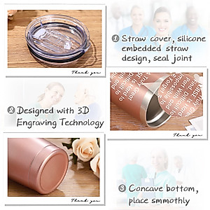 3 Pieces Novelty Nurse Gifts Set Including 20 oz Tumbler Mug Nurse Themed Crew Sock Other Nurses Me Unicorn Keychain, Chrismas Birthday Present for Nurse, Registered Nurse, Nurse Practitioner