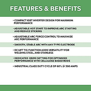 2021 Everlast PowerArc 300ST SMAW/GTAW Stick/Lift TIG IGBT Inverter Welder 220V