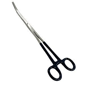 German Stainless Curved Forceps, Hemostat Forceps clamp 10" (Cynamed Brand)