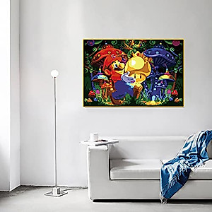 Artyong Mushroom Paint by Number for Adults-Mushroom Paint by Numbers for Adults Beginner,Mushroom Paint by Numbers for Gift Home Wall Decor (Mushroom,16 x 24 Inch)