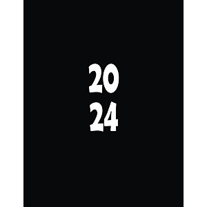 2024 Agenda Semainier: Organisateur simple et pratique -idéal pour prendre de notes-1 semaine sur 2 pages: avec planification mensuelle - Planner 2024 ... Personnel et Professionnel (French Edition)